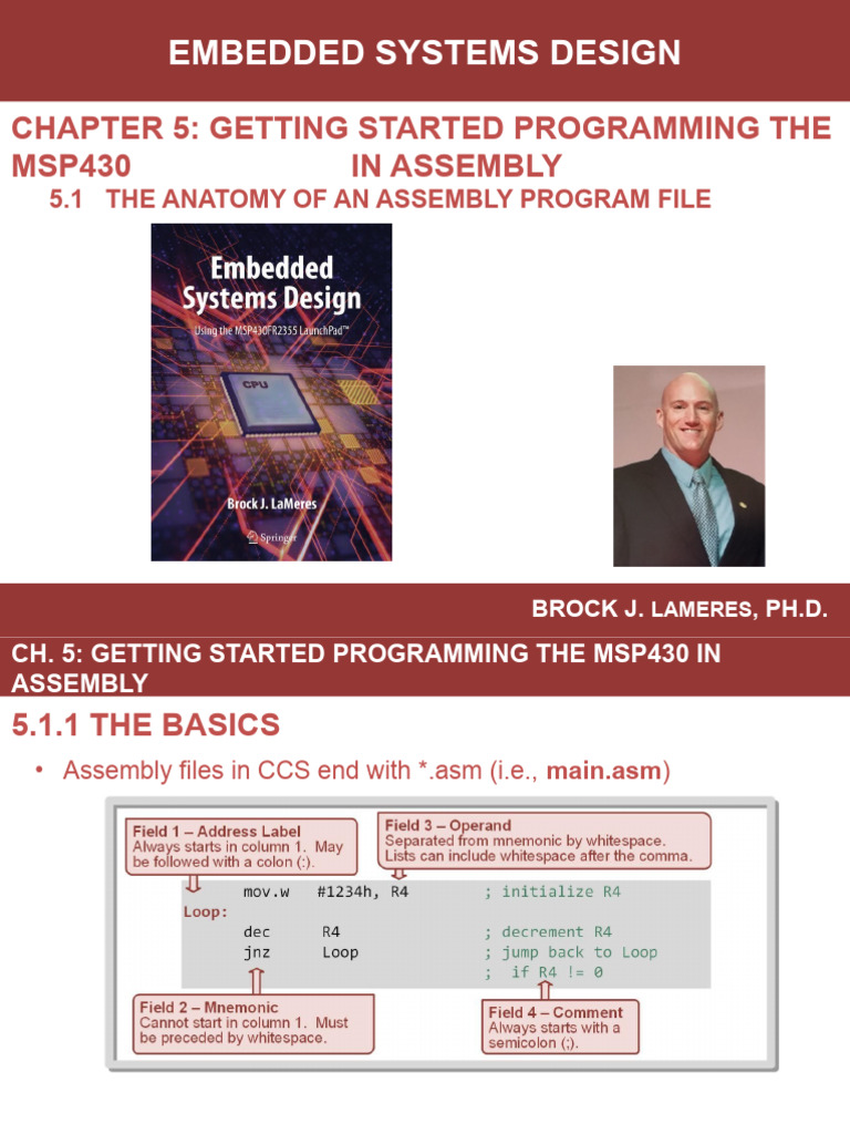 Ch05 Prog MSP430 in Assembly Slides | PDF | Assembly Language | Computing