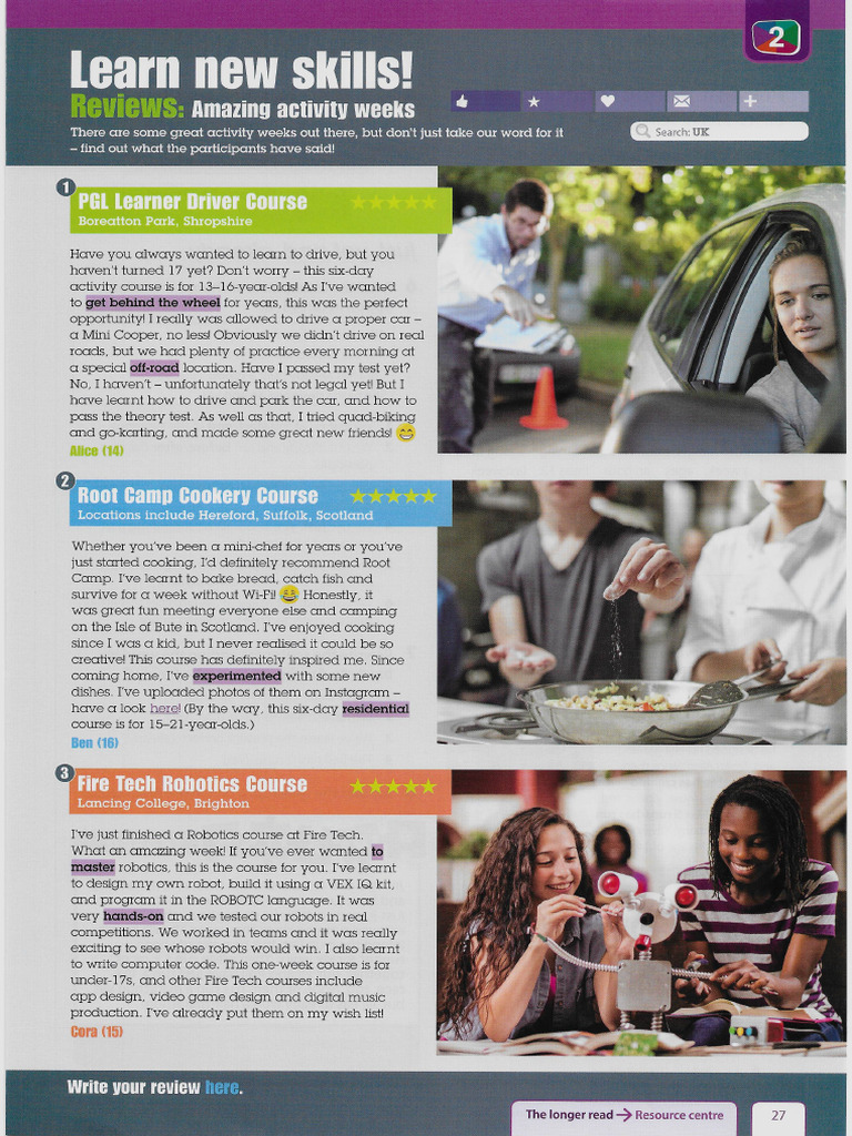 Macmillan Get Involved B1 SB-29 | PDF