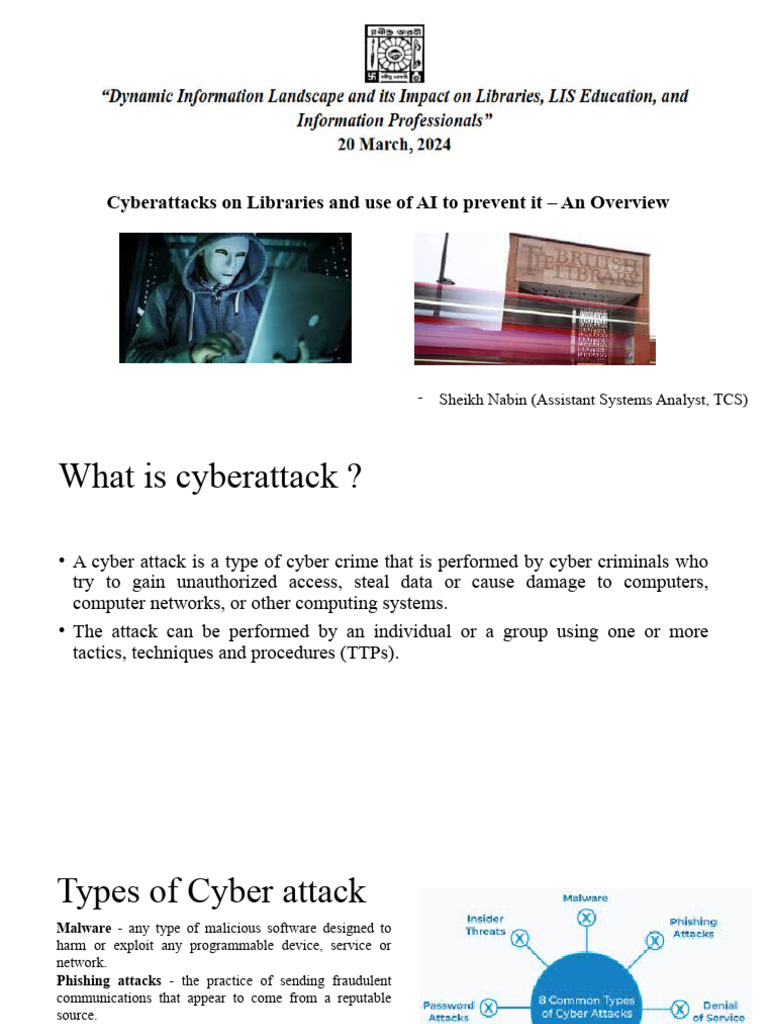 Cyberattack On Libraries Sheikh Nabin Pdf Malware Artificial Intelligence