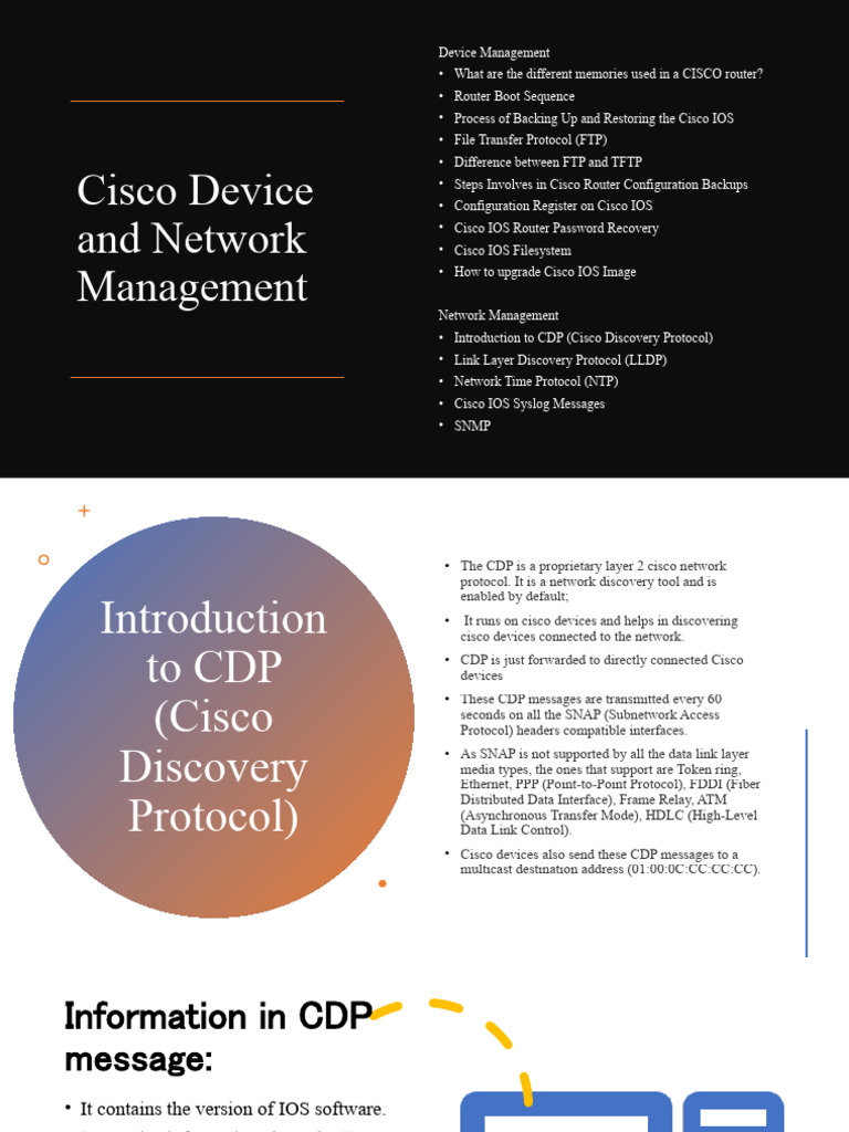 Cisco Device and Network Management | PDF | Computer Network | Computer Science