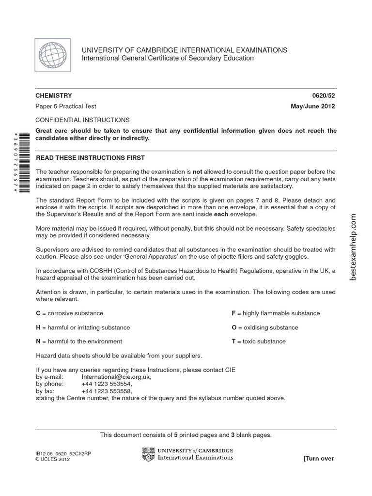 Chem Paper 52 | PDF | Chemical Compounds | Chemistry