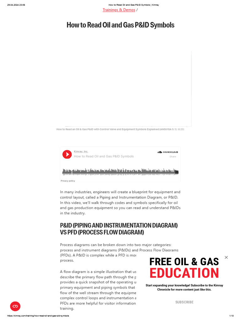 How To Read Oil and Gas P&ID Symbols - Kimray | PDF | Instrumentation ...