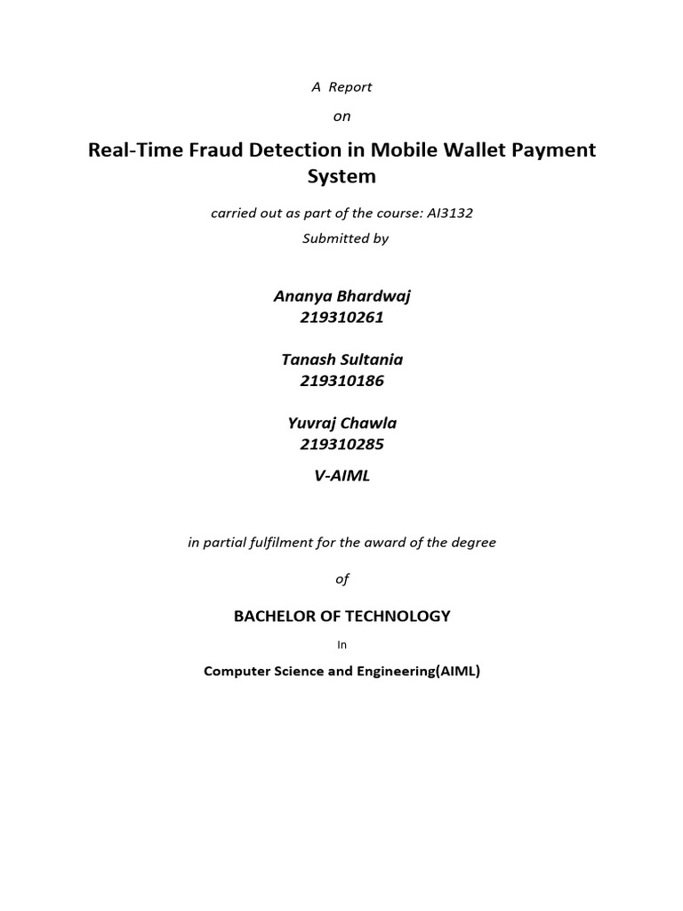 FDS Project Report | Download Free PDF | Statistical Classification | Applied Mathematics