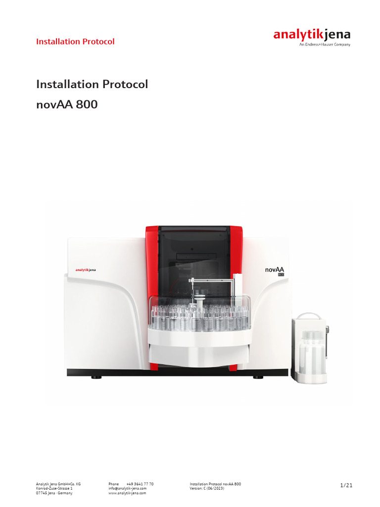 novAA 800 Installation Guide | PDF | Mains Electricity