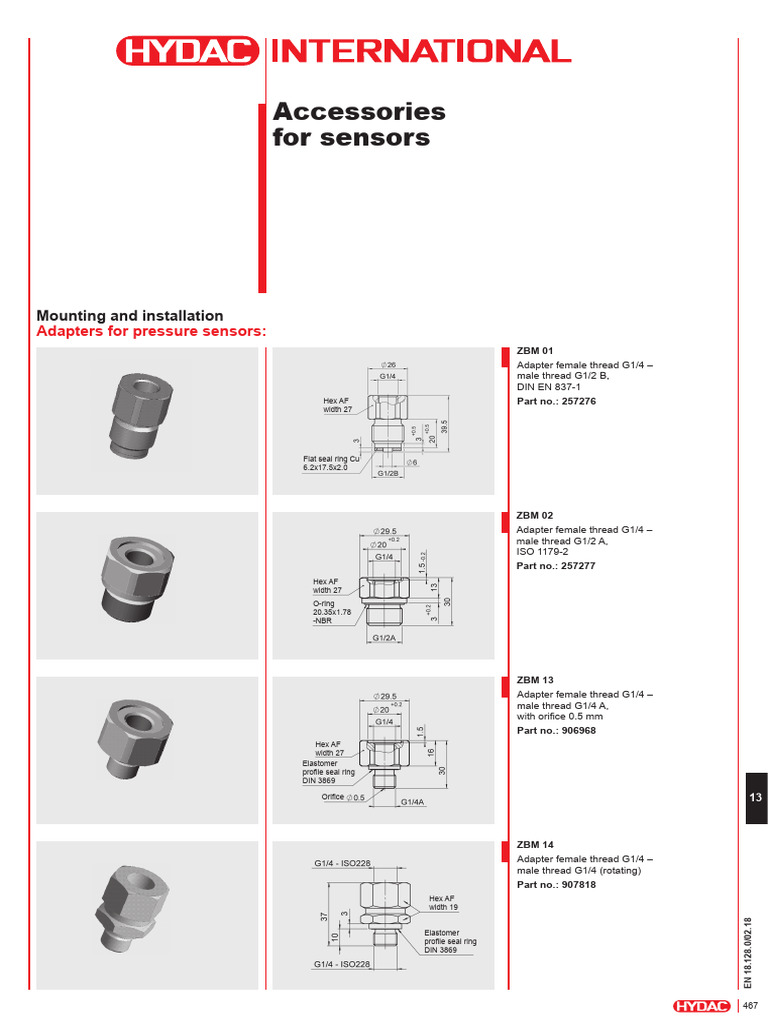 Accessories For Sensors 1000451477 en | Download Free PDF | Electrical ...