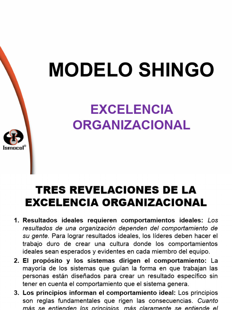 Modelo Shingo - Excelencia Organizacional | PDF | Liderazgo | Business