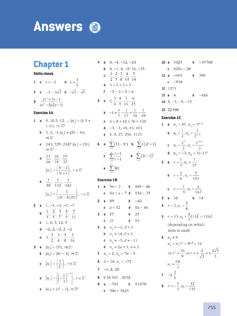 Ans - Oxford Math Aa HL | PDF