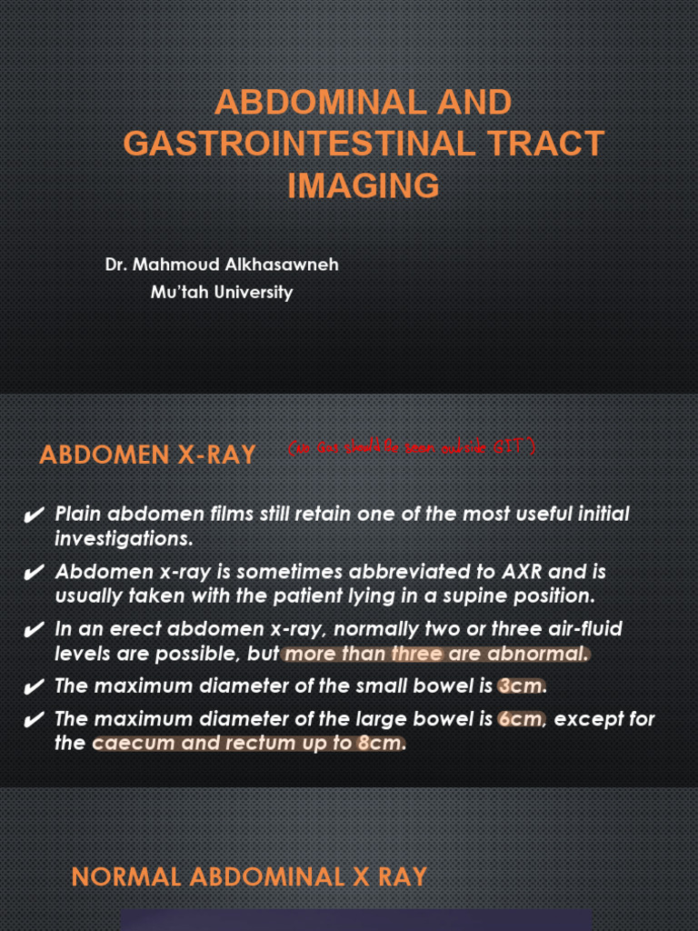 Abdominal - GIT Imaging | PDF | Peritoneum | Clinical Medicine