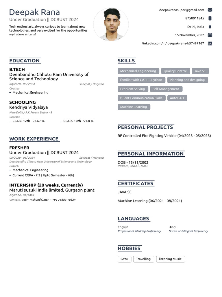 Adani Resume | Download Free PDF | Engineering