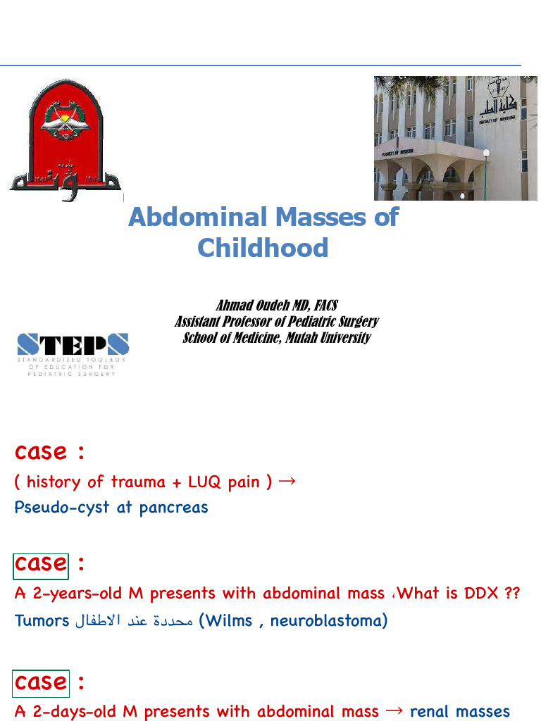 Abdominal Masses Of Childhood Download Free Pdf Medical Specialties