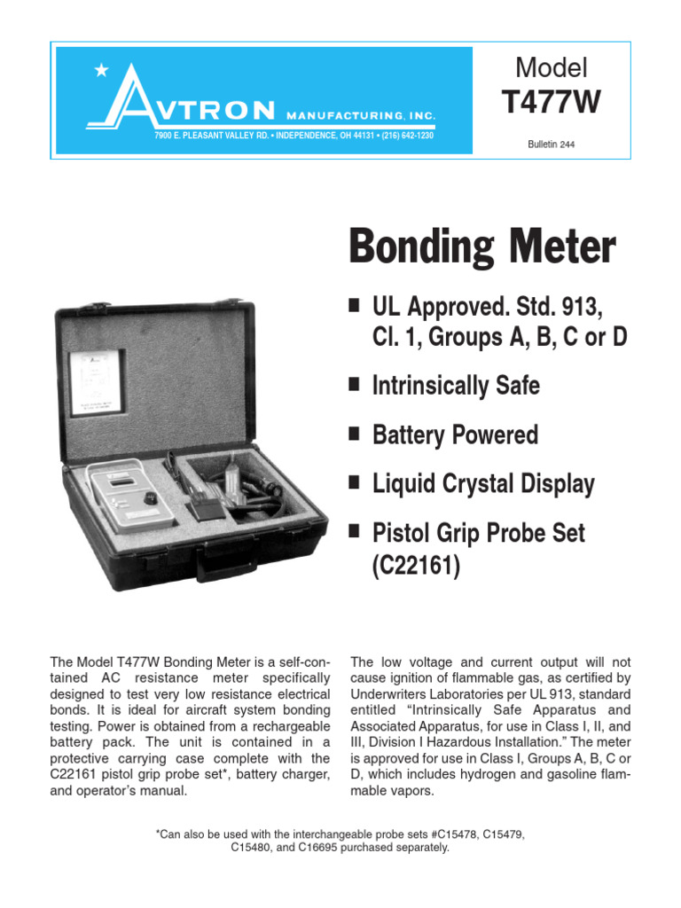 Bonding Meter: Model | PDF | Metrology | Electrical Engineering