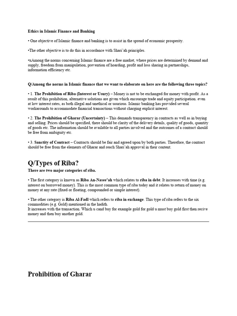 Chap 2 Islamic Pdf Islamic Banking And Finance Interest