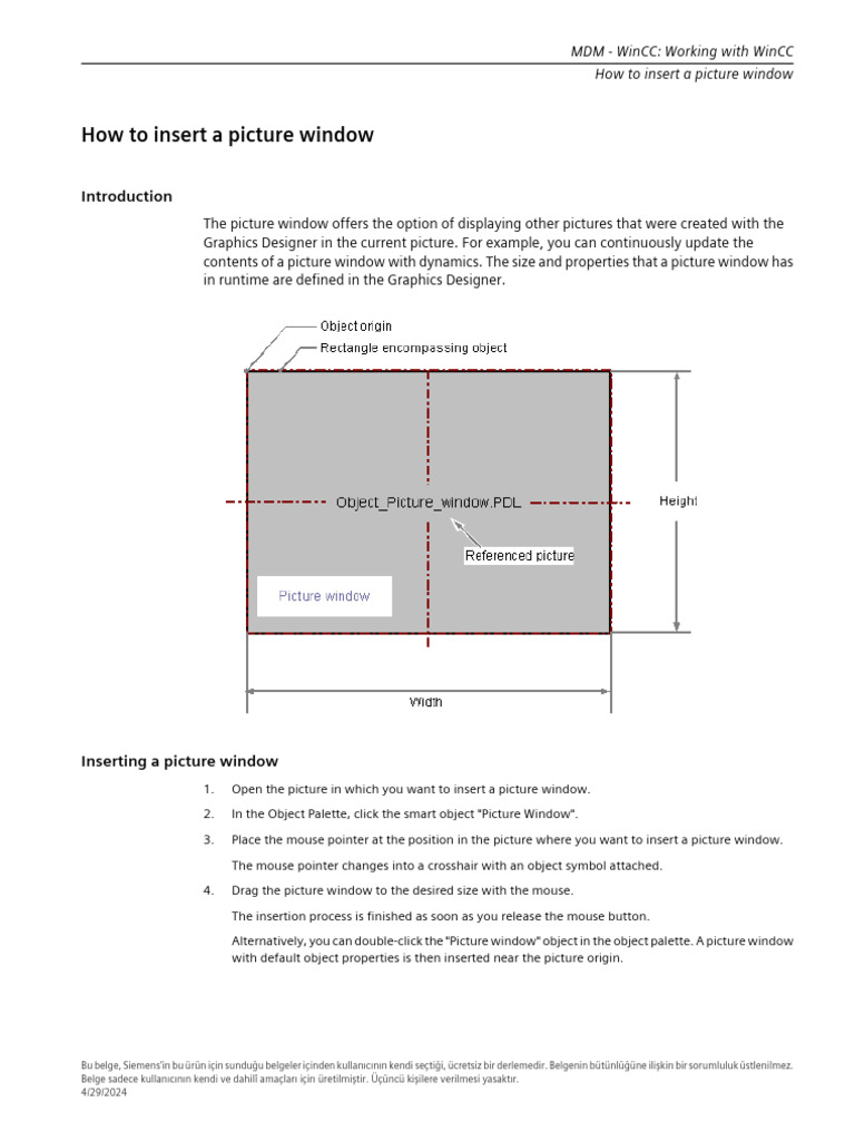 MDM - WinCC - Working With WinCC - How To Insert A Picture Window | PDF | Double Click | System ...