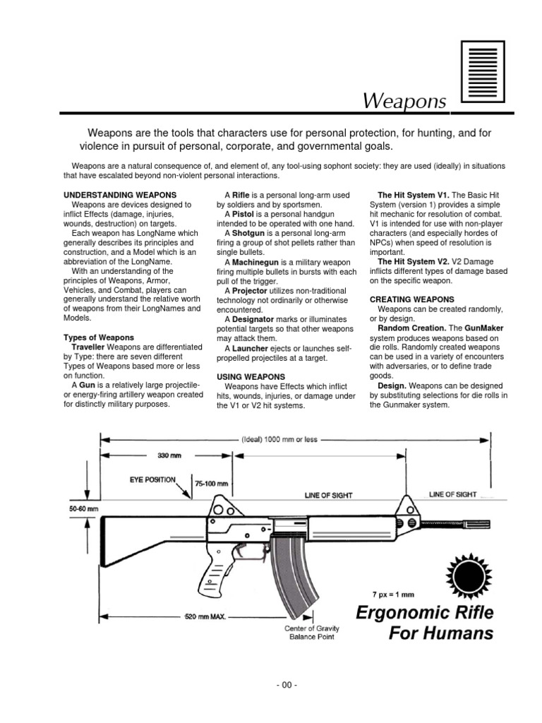 Traveller 5th Edition 14 Gunmaker | PDF | Machine Gun | Rifle