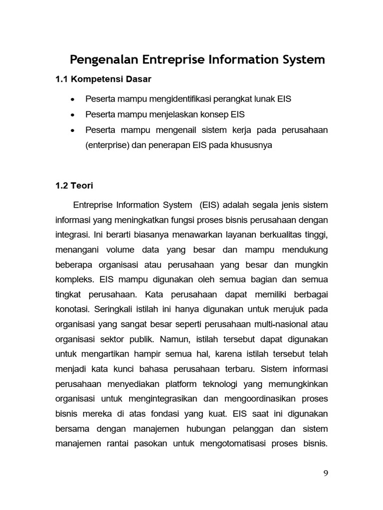 Modul Sistem Informasi Enterprise Halaman 2 Pdf