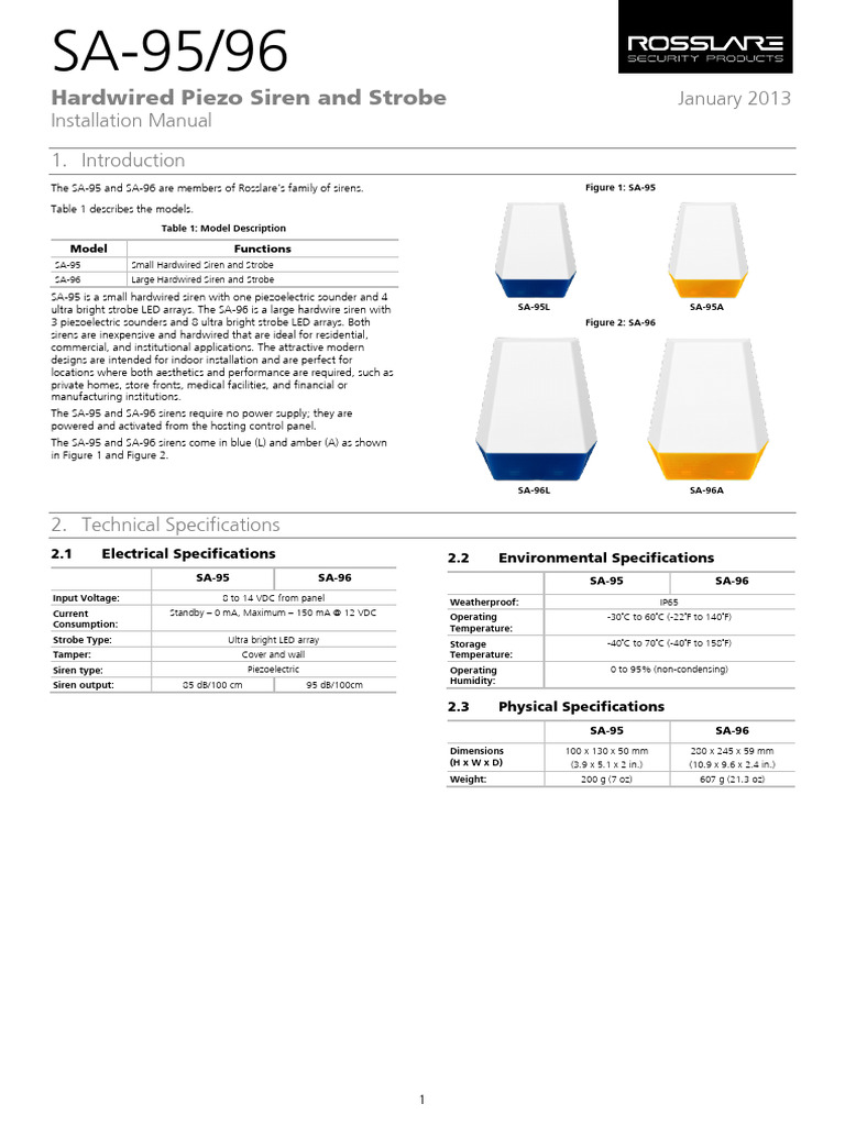 SA 95 96 Installation Manual v03 230113 English 1 | PDF | Home & Garden