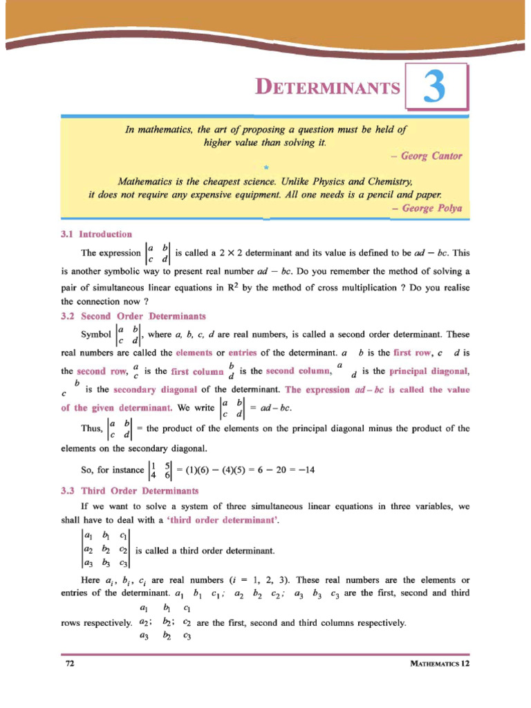 Determinants Gseb | PDF