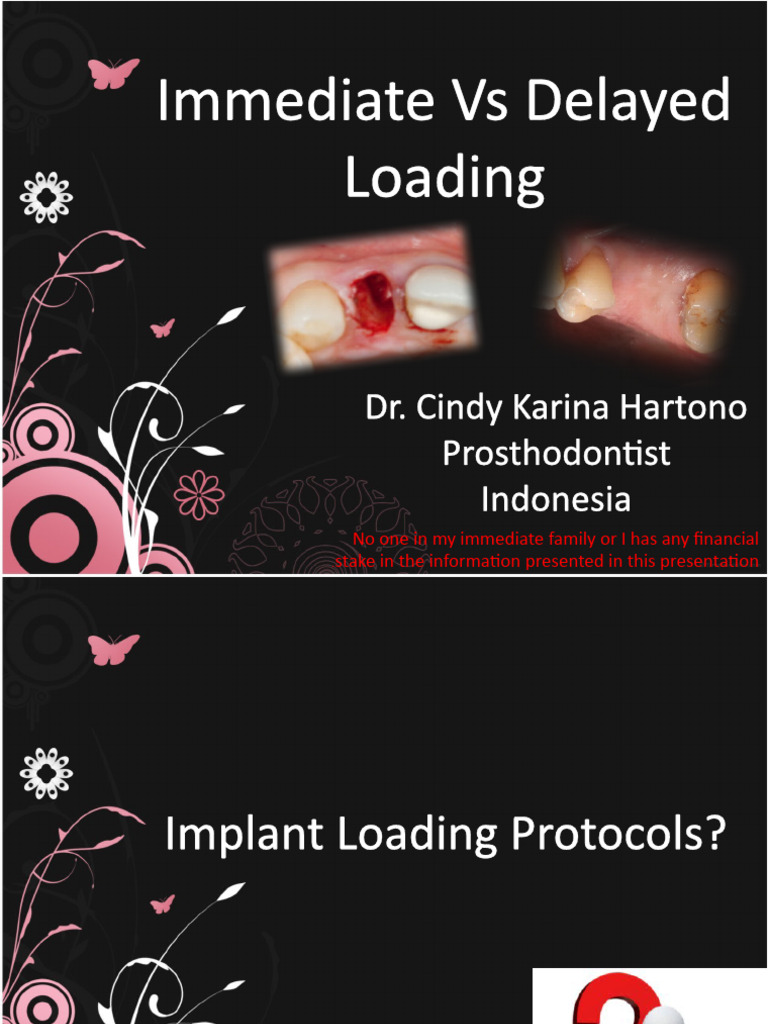 Immediate Vs Delayed Loading | PDF | Dental Implant | Medical Specialties Immediate Vs Delayed Loading | PDF | Dental Implant | Medical Specialties