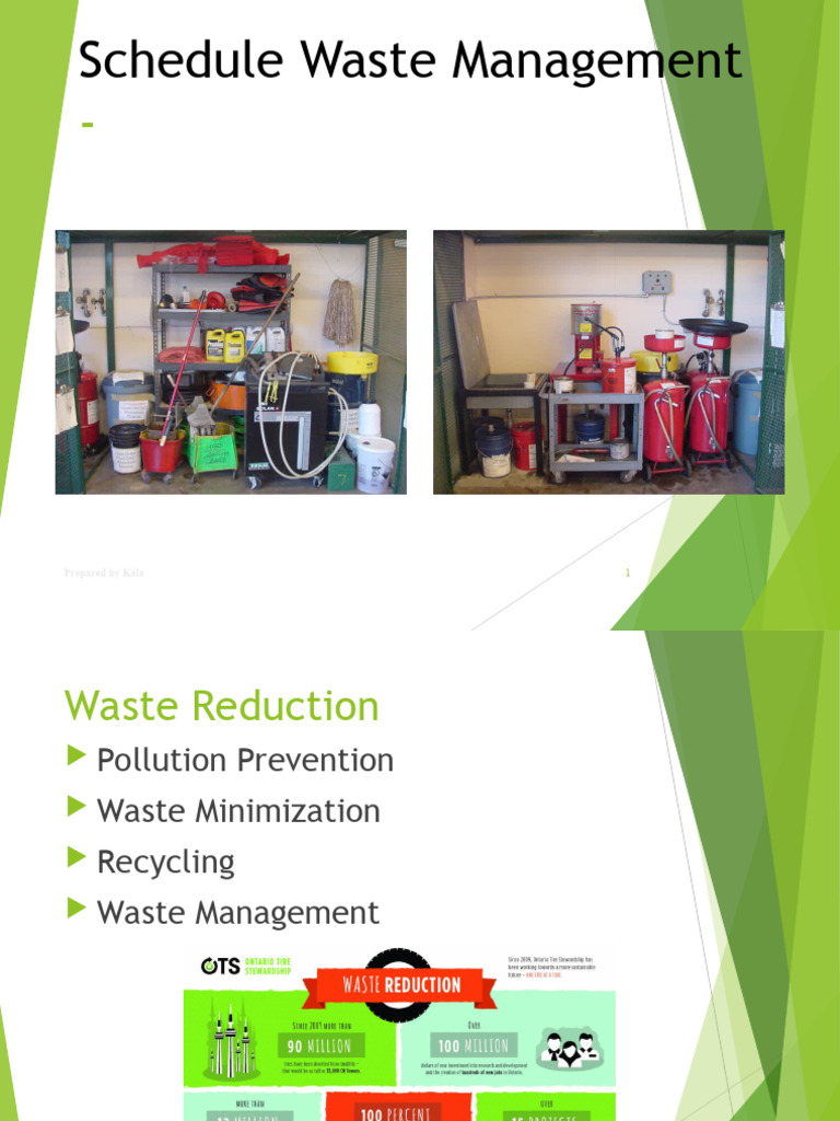 Schedule Waste Management for Automotive Industries | PDF | Waste ...