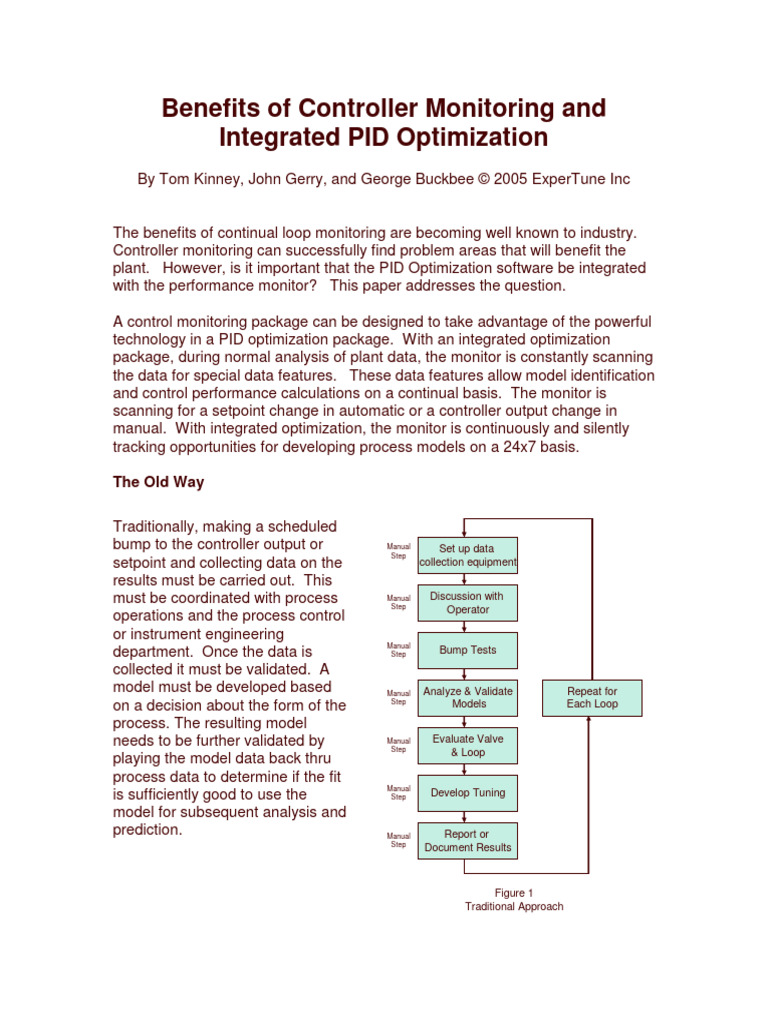 Benefits of Controller Monitoring and Integrated PID Optimization | PDF ...