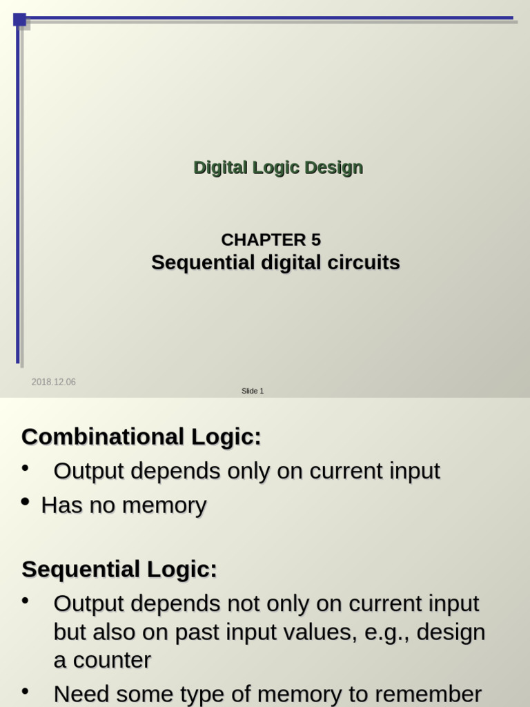 CH 5 Digital | PDF | Logic Gate | Electronic Circuits
