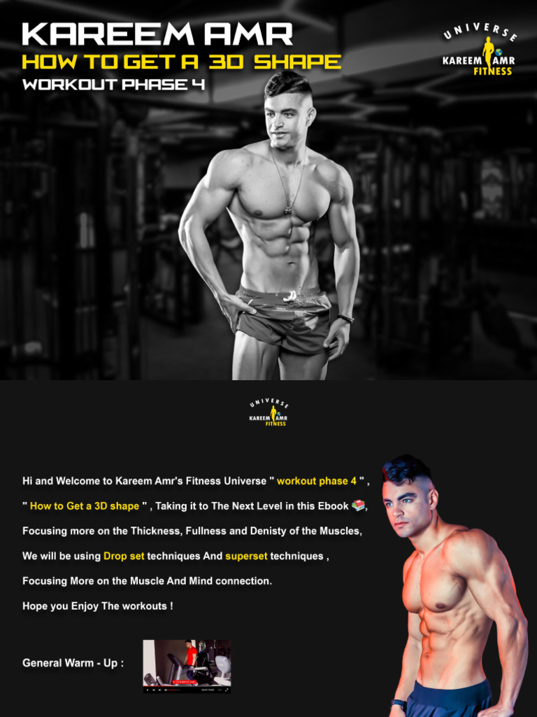 Kareem Amr's Workout Plan Phase 4 | PDF