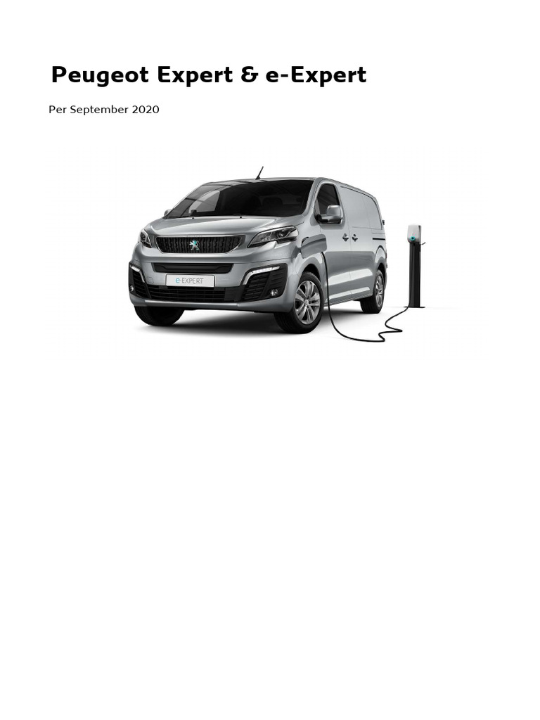 Peugeot e Expert Prijslijst | PDF