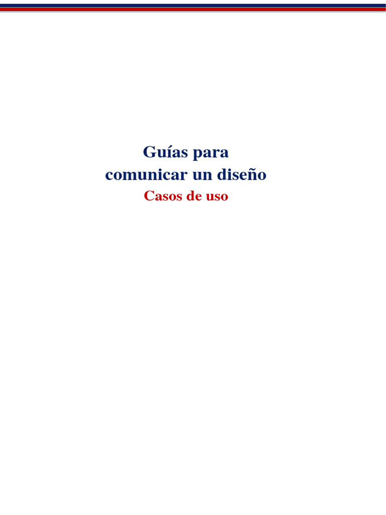 Gu-As para Comunicar Un Dise-O - Casos de Uso | PDF | Caso de uso | Tecnología de información y ...