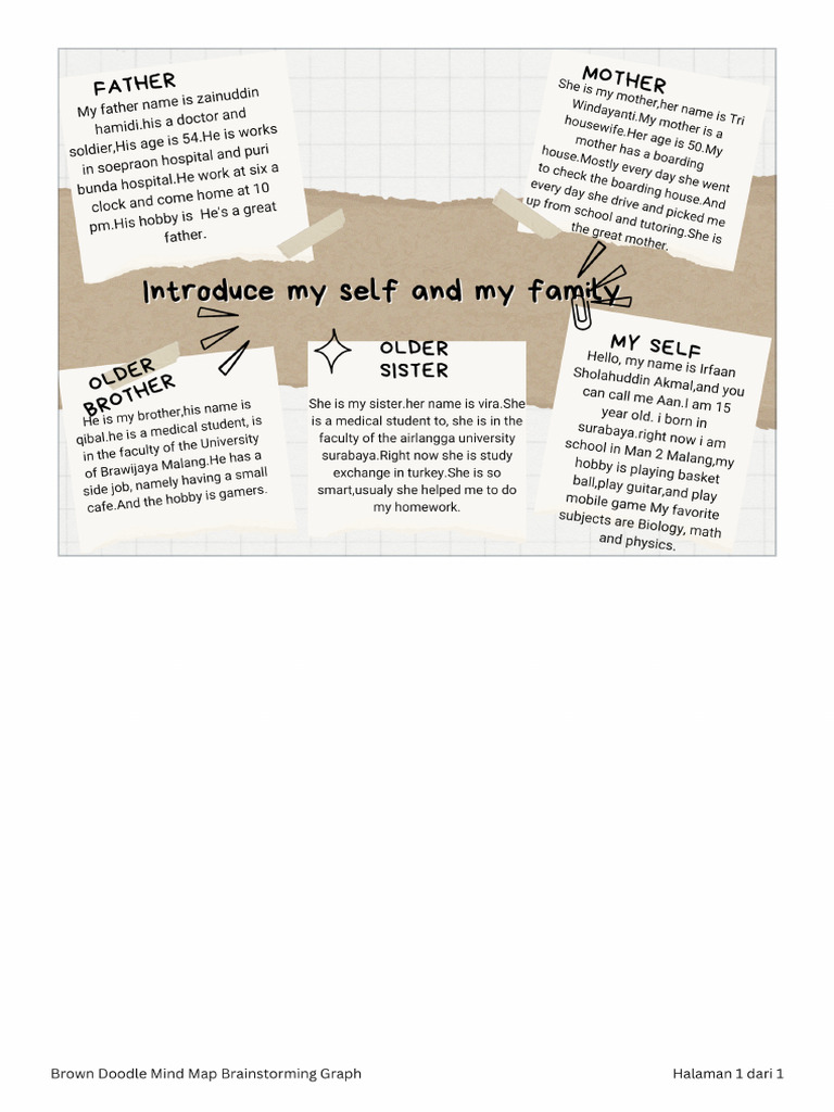 Brown Doodle Mind Map Brainstorming Graph | PDF