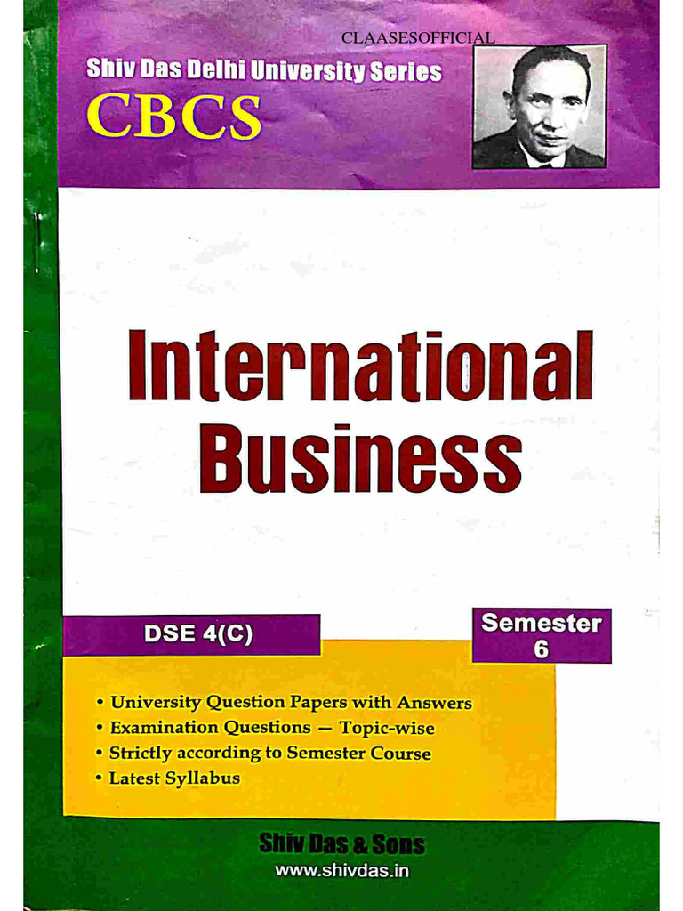 International Business 10 Year Bcom H | PDF