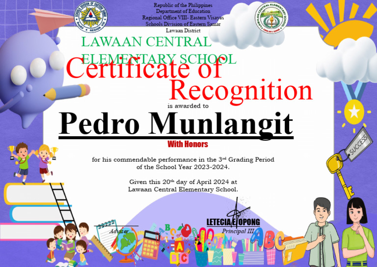 3rd Grading Certificate | PDF
