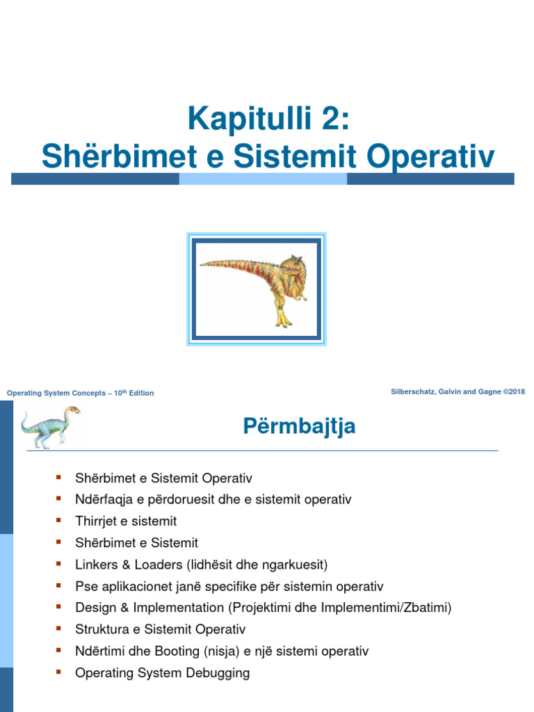 Kapitulli 2 - Shërbimet e Sistemit Operativ | PDF