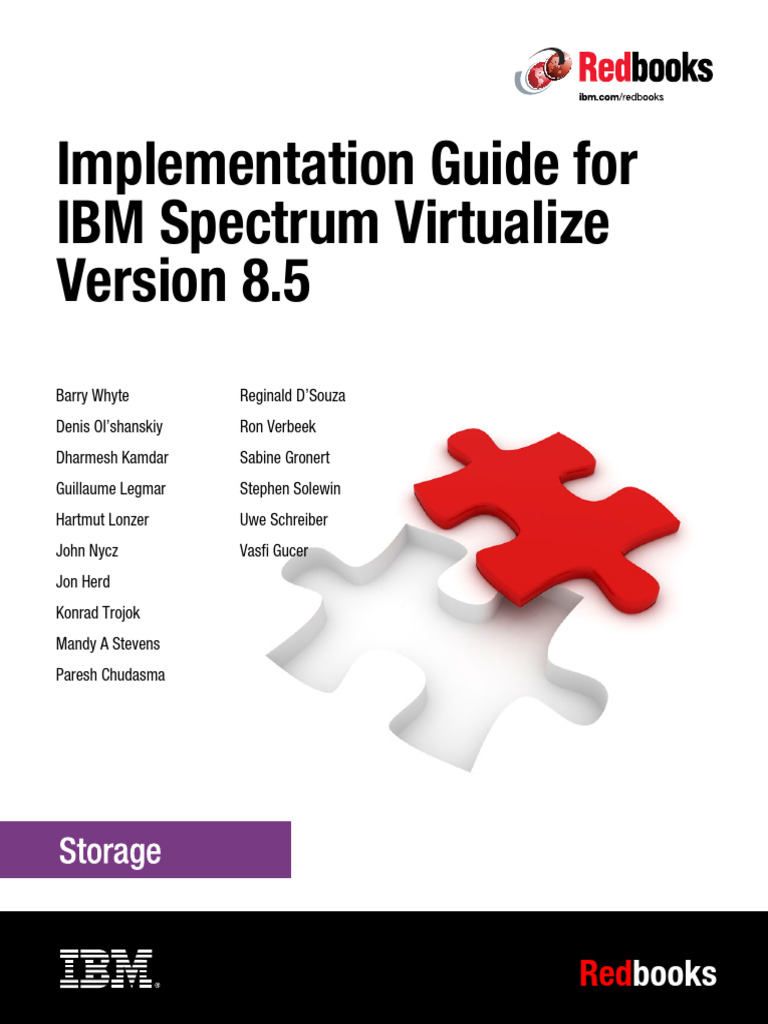 Implementation Guide For IBM Spectrum Virtualize Version 8.5 | PDF | Computer Data Storage ...