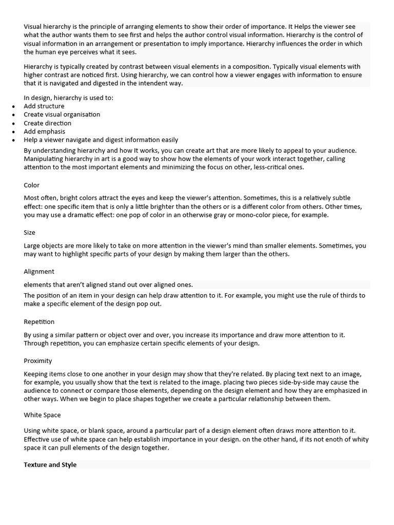 Hierarchy | PDF | Attention | Composition (Visual Arts)
