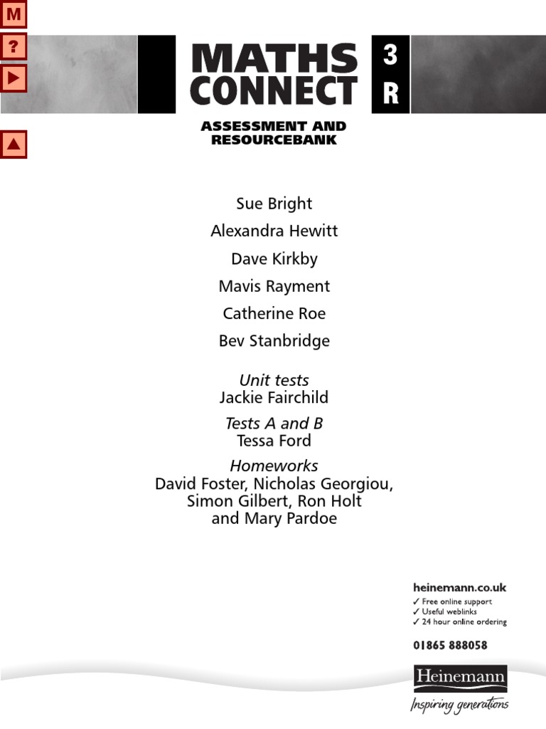 Maths Connect 3R Resourcebank-Pack | PDF | Fraction (Mathematics ...