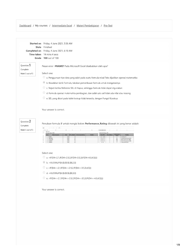 Excel Intermediate 2 | PDF