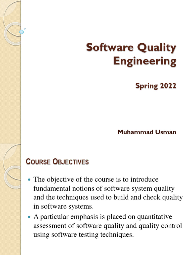 Lecture 1 SQE | PDF | Quality (Business) | Software Quality