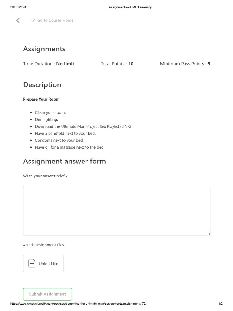 04 - Assignments - UMP University | PDF
