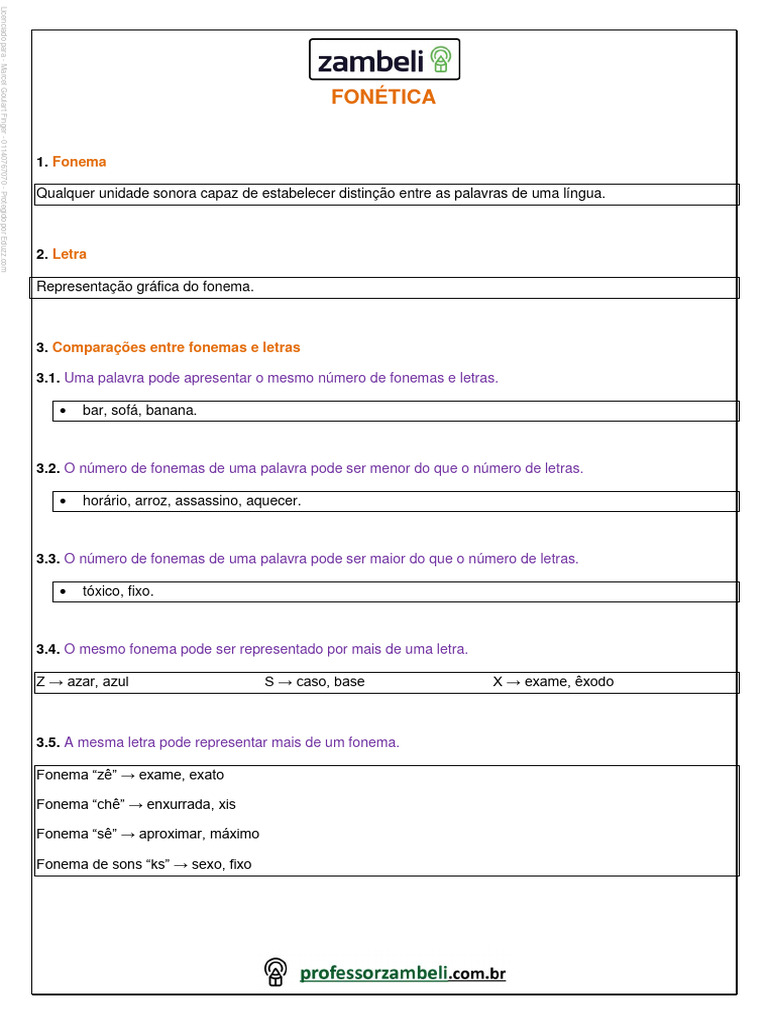 Base Forte Aula 3 Fonetica | PDF | Fonema | Vogal