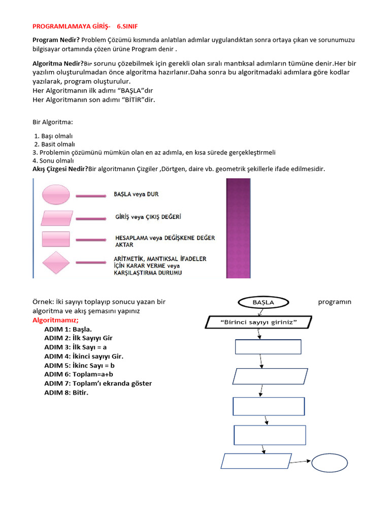 Programlamaya Gi̇ri̇ş | PDF