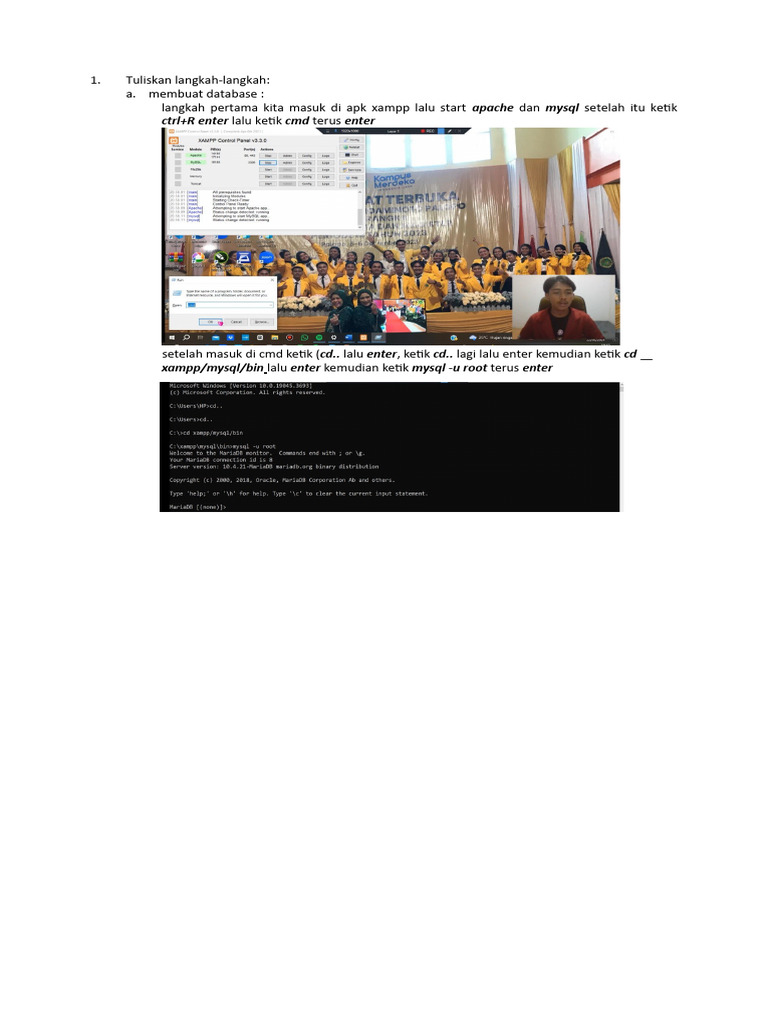 Tuliskan Langkah Databases | PDF | Komputer