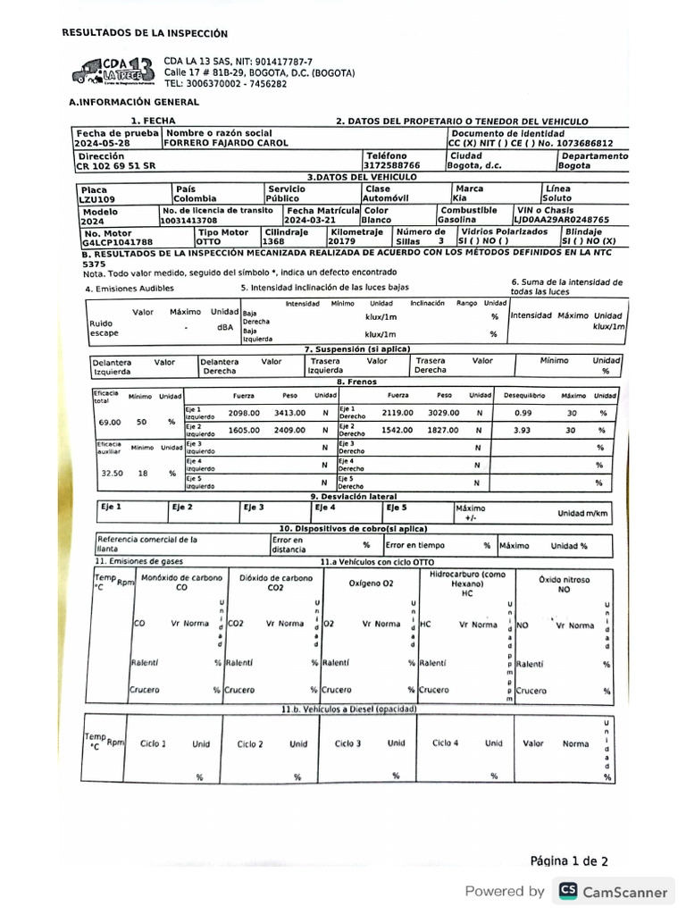 Modelo de Revision Preventiva | PDF