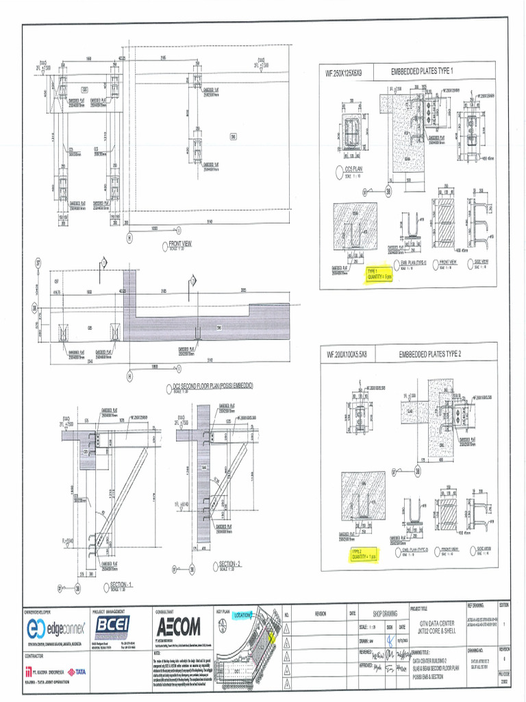 Embedded Plates For DC2 Bridge Platform Area | PDF