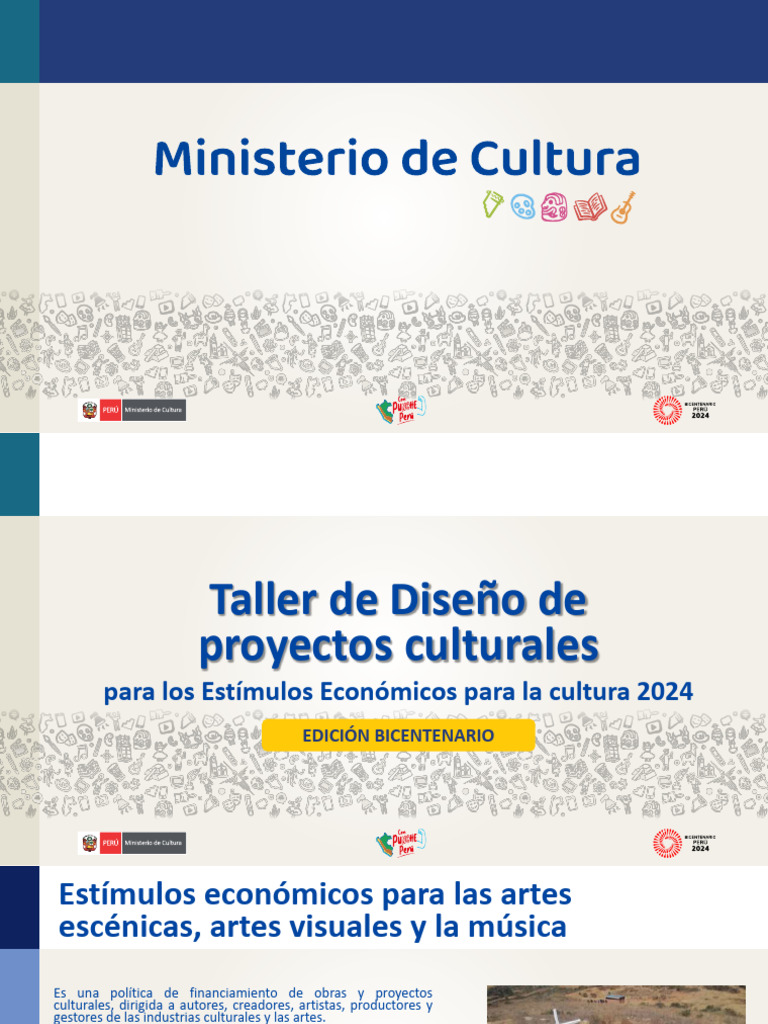 Taller de Diseño de Proyectos Culturales 2024 | PDF | Diseño | Perú