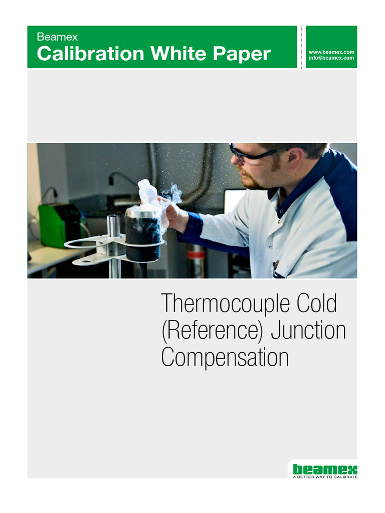 BeamexWhitePaper ThermocoupleCold (Reference) JunctionCompensation ...
