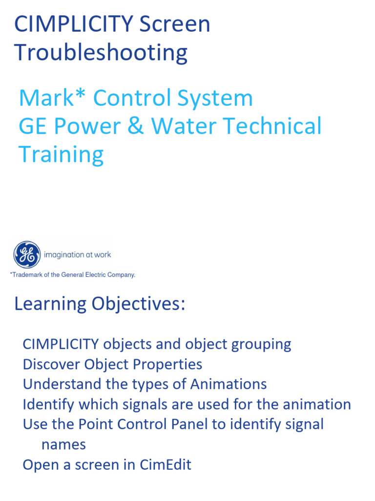 31-CIMPLICITY Basics | PDF | Computing