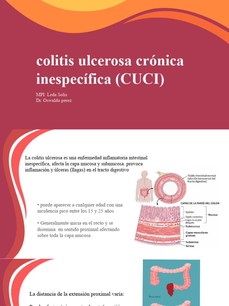 Colitis Ulcerosa Crónica Inespecífica (CUCI) - 1 | PDF | Colitis ...