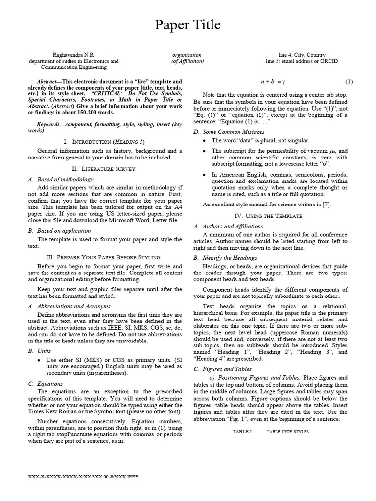 Conference Template A4 | PDF | Acronym | Abstract (Summary)