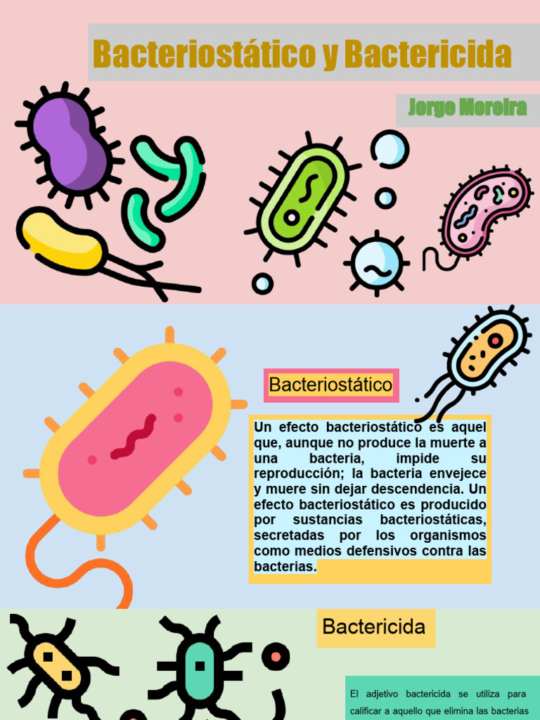 Bacteriostático y Bactericida | PDF