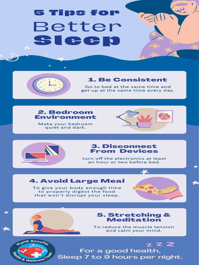 Sleep Better: 5 Essential Tips | PDF | Self-Improvement | Science ...